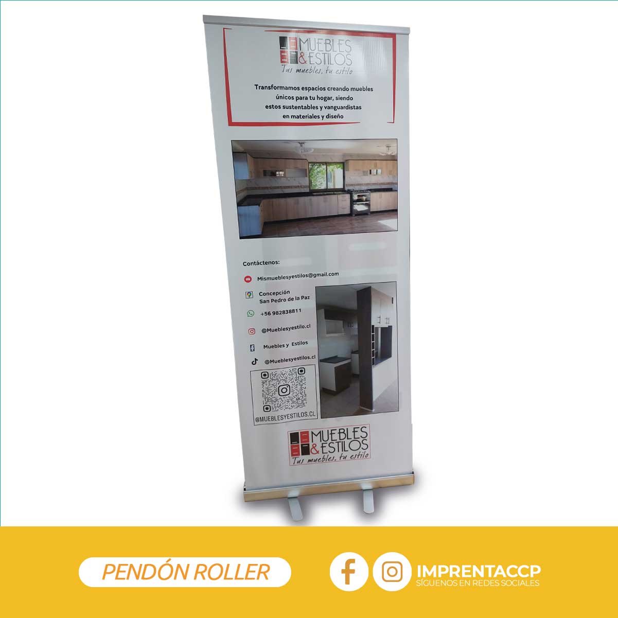 Pendón Roller - Imprenta Concepción